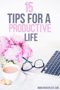 Fifteen Tips for a Productive and Happy Life - Nikki's Plate Blog
