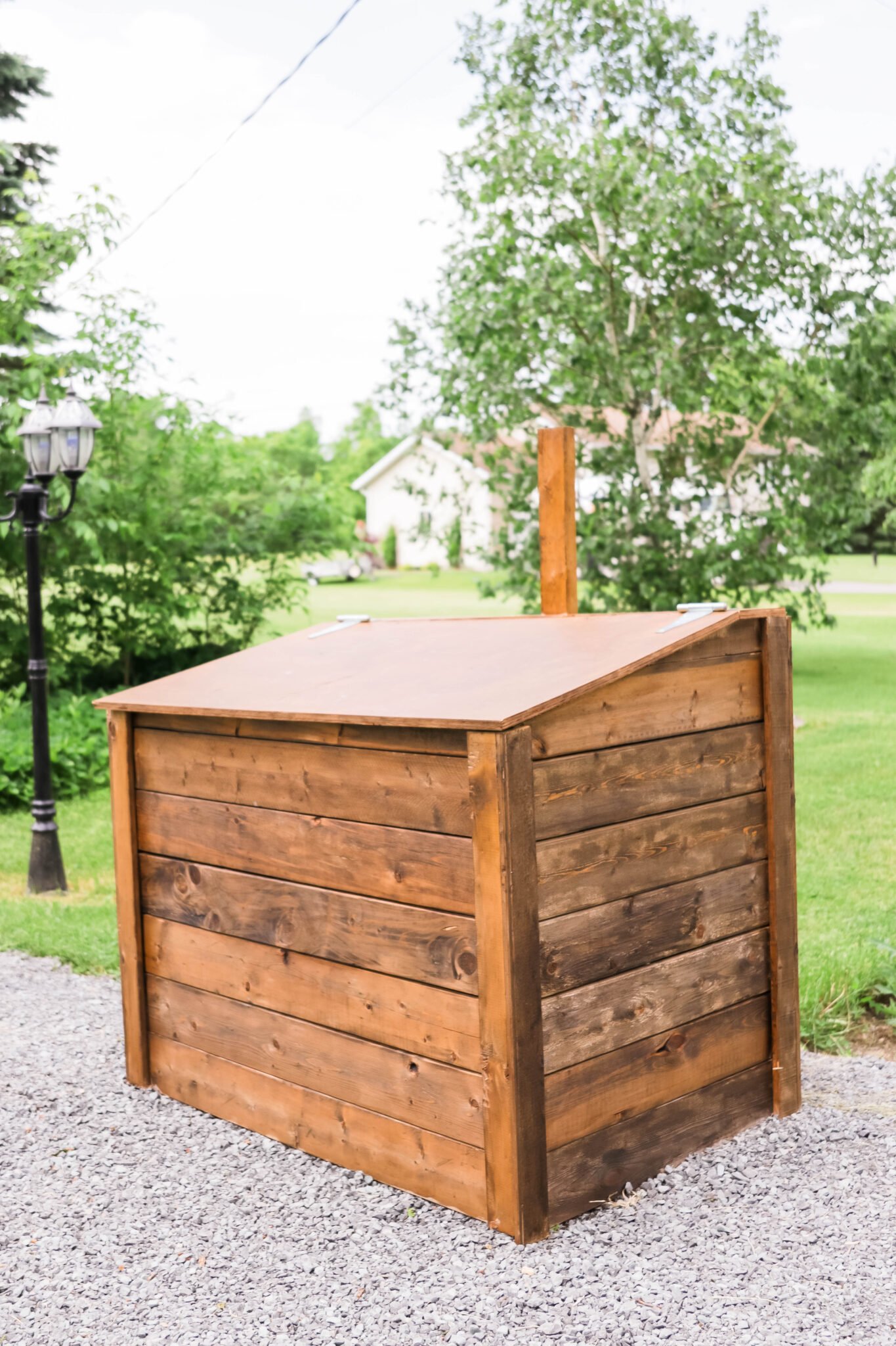 How To Build an Outdoor Garbage Box (DIY Guide) - Nikki's Plate