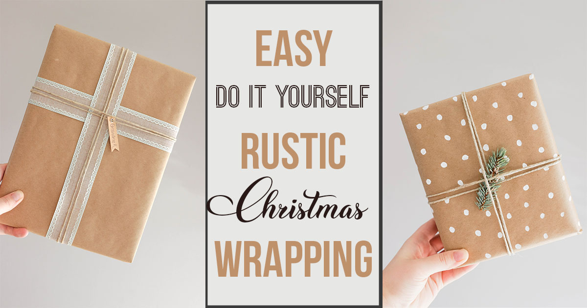 Easy Rustic DIY Christmas Wrapping - Nikki's Plate