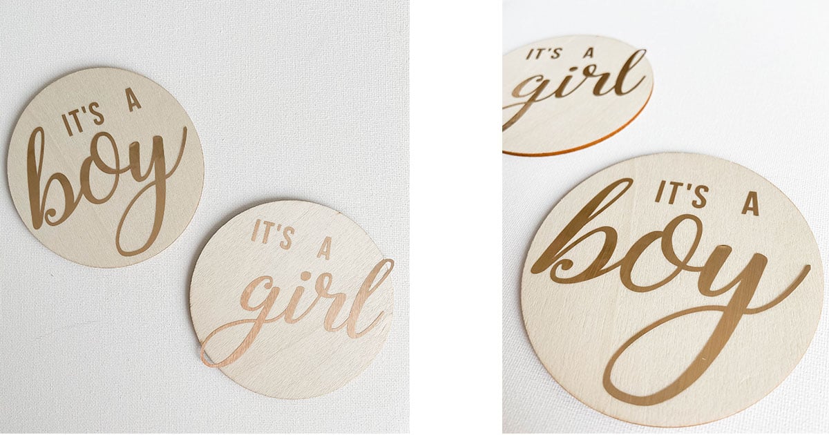 DIY Wooden Birth Announcement Signs - Nikki's Plate