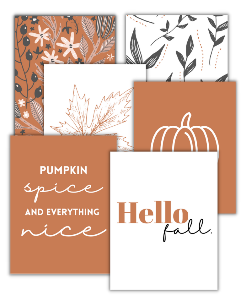 10 Free Fall Printables to Frame for Your Home - Nikki's Plate