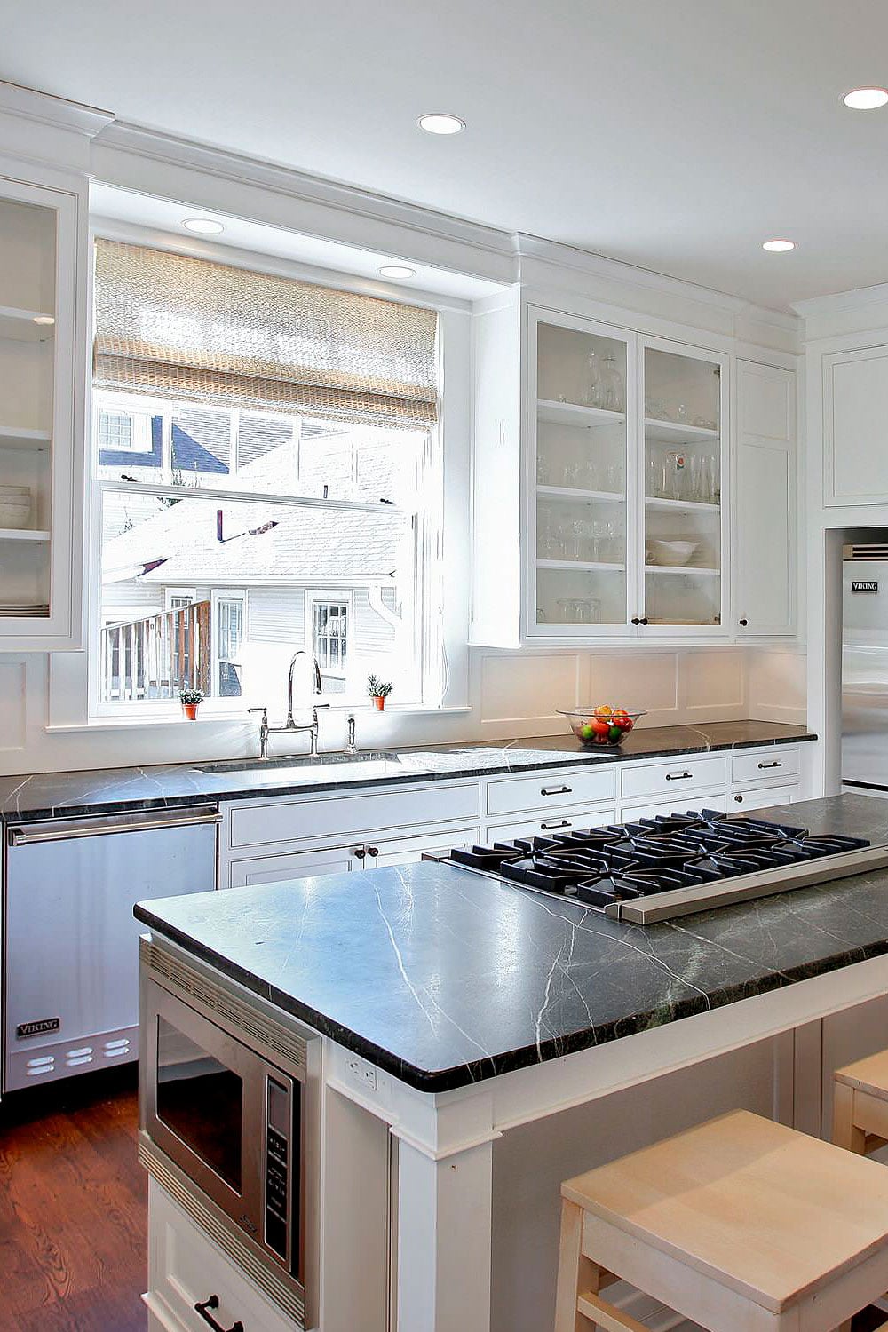 15 Beautiful Kitchens with Soapstone Countertops - Nikki's Plate