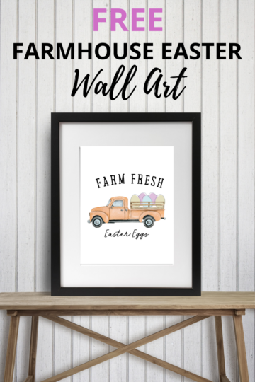 Free Printable Farmhouse Easter Wall Art - Nikki's Plate