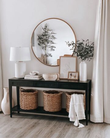 9 Ways to Style a Console Table - Nikki's Plate