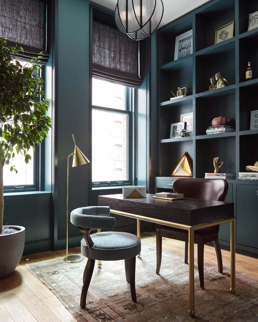 25 Dark Home Office Designs for a Moody Vibe - Nikki's Plate