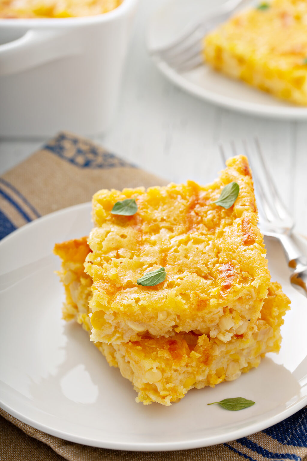 Easy Cheesy Cornbread Casserole Recipe - Nikki's Plate