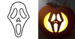 Free Scream Pumpkin Carving Stencil – Ghostface Printable