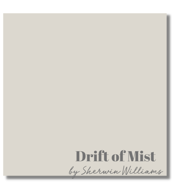 Drift of Mist Sherwin Williams Paint Color Ideas - Nikki's Plate