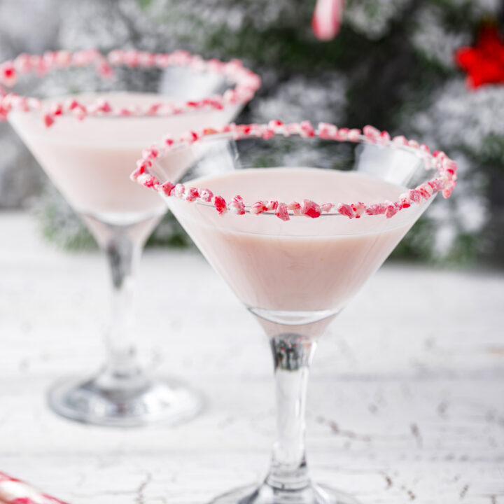 Candy Cane Martini Recipe - Nikki's Plate