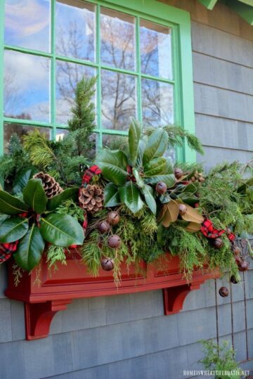 40 Christmas Window Boxes Ideas - Nikki's Plate