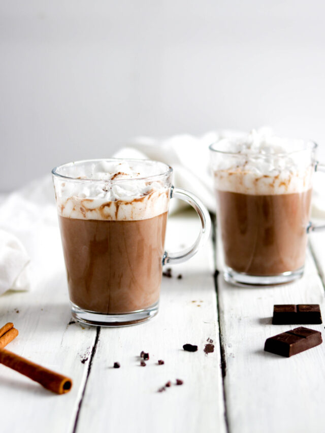 DAIRY FREE PEANUT BUTTER HOT CHOCOLATE - Nikki's Plate