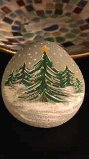 30 Cute Christmas Rock Painting Ideas - Nikki's Plate
