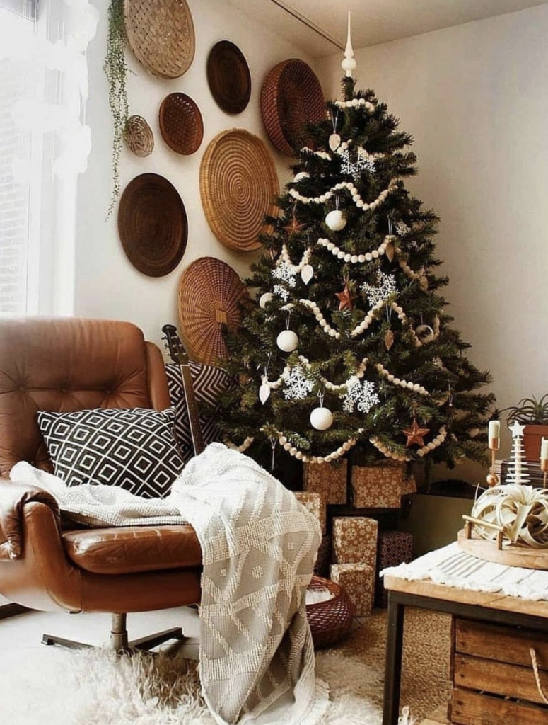 50+ Boho Christmas Decor Ideas - Nikki's Plate