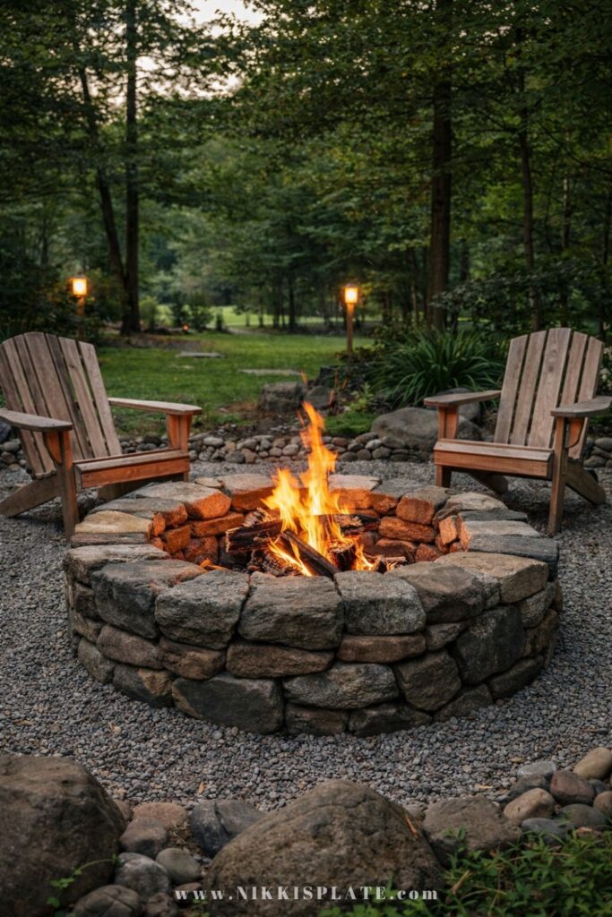 30 Rustic Fire Pit Ideas for a Cozy Backyard (DIY + Budget Friendly)