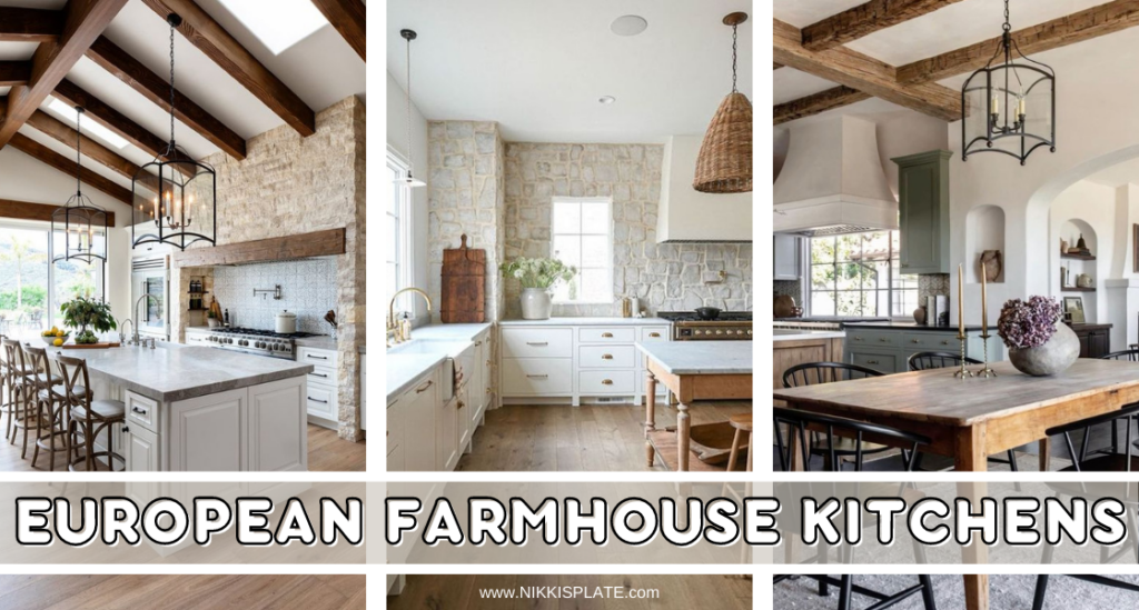 European Farmhouse Kitchen Designs: A Rustic and Inviting Aesthetic