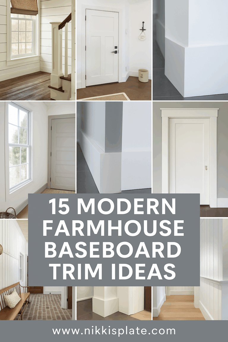 15 Modern Farmhouse Baseboard Trim Ideas You’ll Want in Your Home