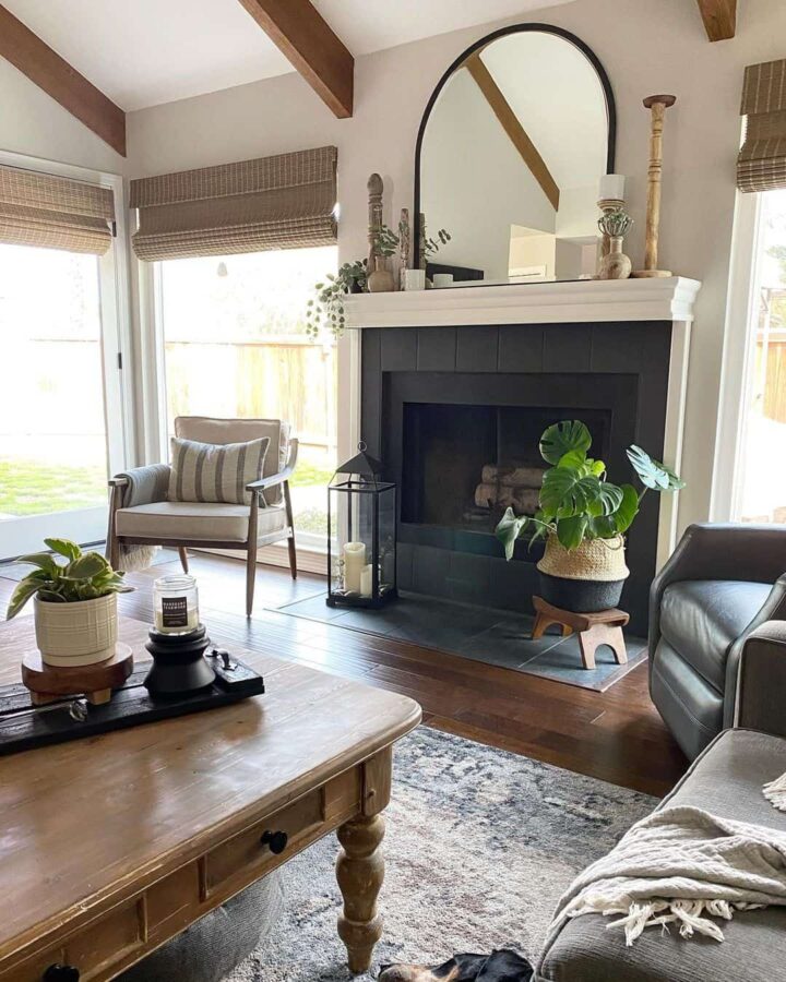 35 Mirror Above Fireplace Ideas for a Beautiful Look - Nikki's Plate