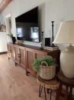 20 Farmhouse TV Stand Ideas for a Rustic Vibe - Nikki's Plate