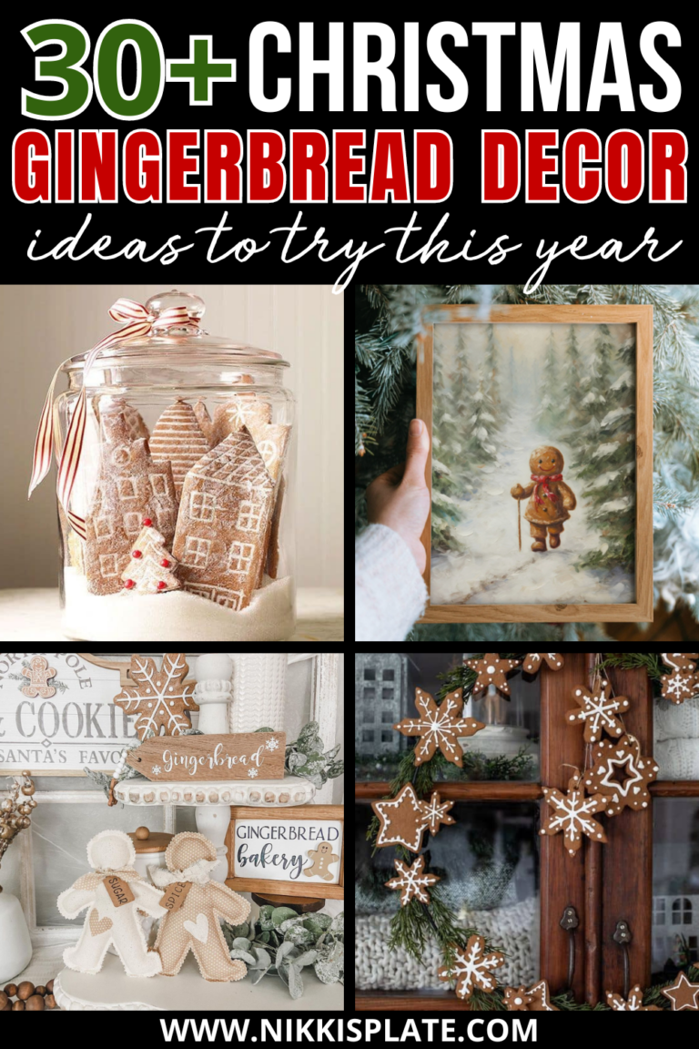 30 Gingerbread Christmas Decor Ideas You Will Love!