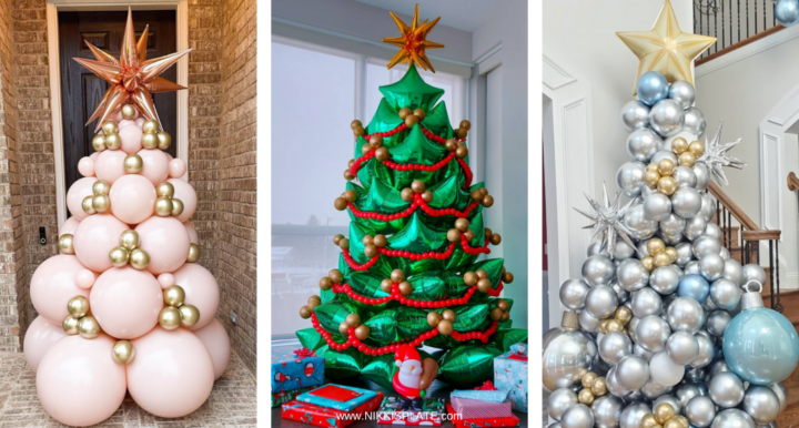 25 DIY Balloon Christmas Tree Ideas - Nikki's Plate