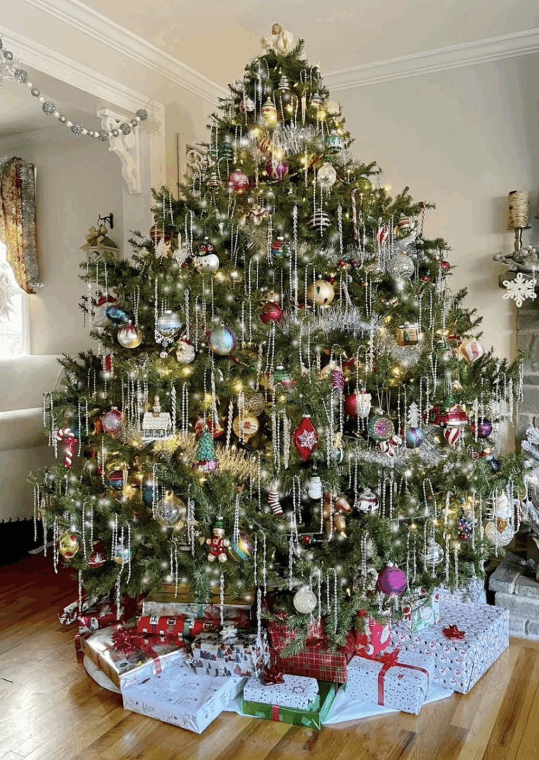 30 Stunning Tinsel Christmas Tree Ideas for 2025 - Nikki's Plate