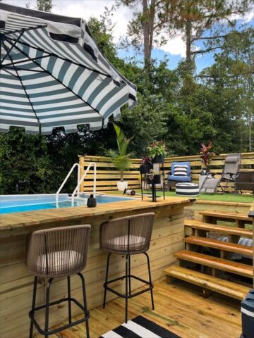 20 Genius Above Ground Pool Bar Ideas That Will Transform Your Backyard