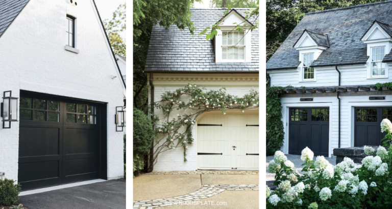 10 Genius Ways to Elevate Your Garage Doors - Nikki's Plate
