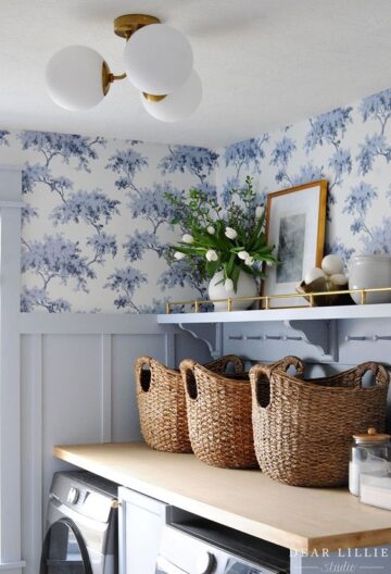 15 Pretty Light Blue Laundry Room Ideas - Nikki's Plate