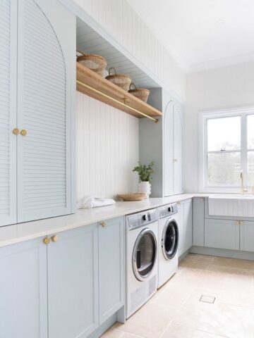 15 Pretty Light Blue Laundry Room Ideas - Nikki's Plate