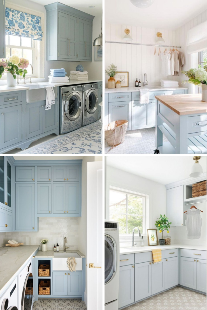 15 Pretty Light Blue Laundry Room Ideas - Nikki's Plate