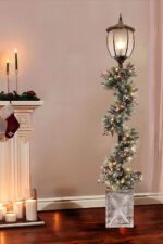 25 Festive Christmas Lamp Post Decor Ideas - Nikki's Plate