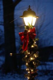 25 Festive Christmas Lamp Post Decor Ideas - Nikki's Plate