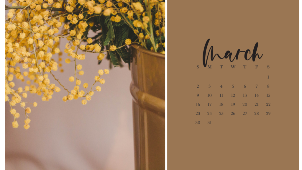 20 FREE MARCH 2025 DESKTOP CALENDAR BACKGROUNDS (EASY DOWNLOAD)