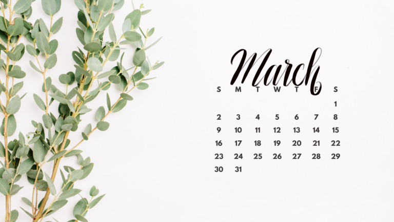 20 FREE MARCH 2025 DESKTOP CALENDAR BACKGROUNDS (EASY DOWNLOAD)
