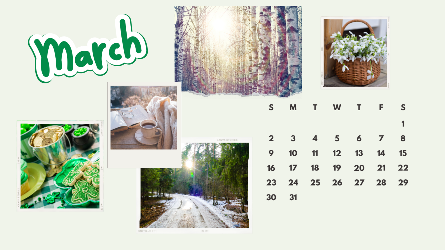 20 FREE MARCH 2025 DESKTOP CALENDAR BACKGROUNDS (EASY DOWNLOAD)