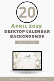25 Free April 2025 Desktop Calendar Backgrounds (EASY DOWNLOAD) - Nikki ...