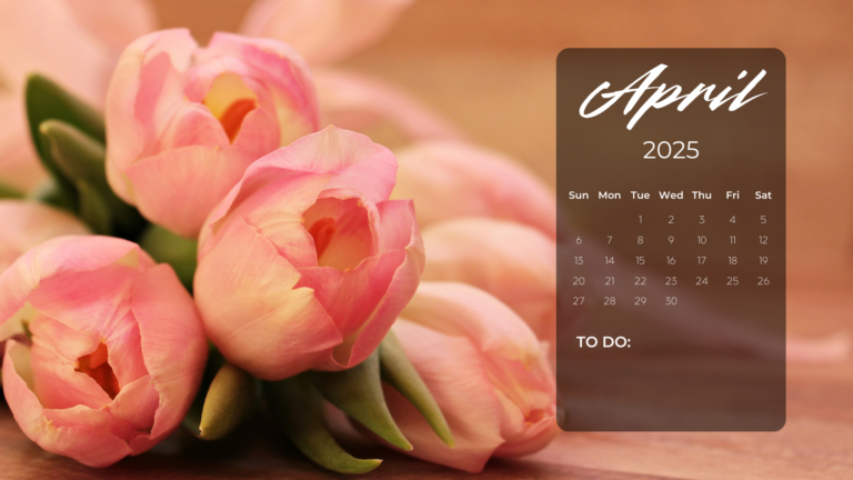 25 Free April 2025 Desktop Calendar Backgrounds (EASY DOWNLOAD) - Nikki ...