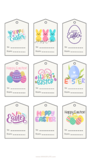 36 CUTE Free Printable Easter Gift Tags - Nikki's Plate