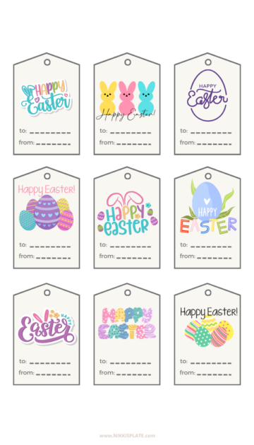 36 Free Printable Easter Gift Tags (Cute & Easy PDF Download)