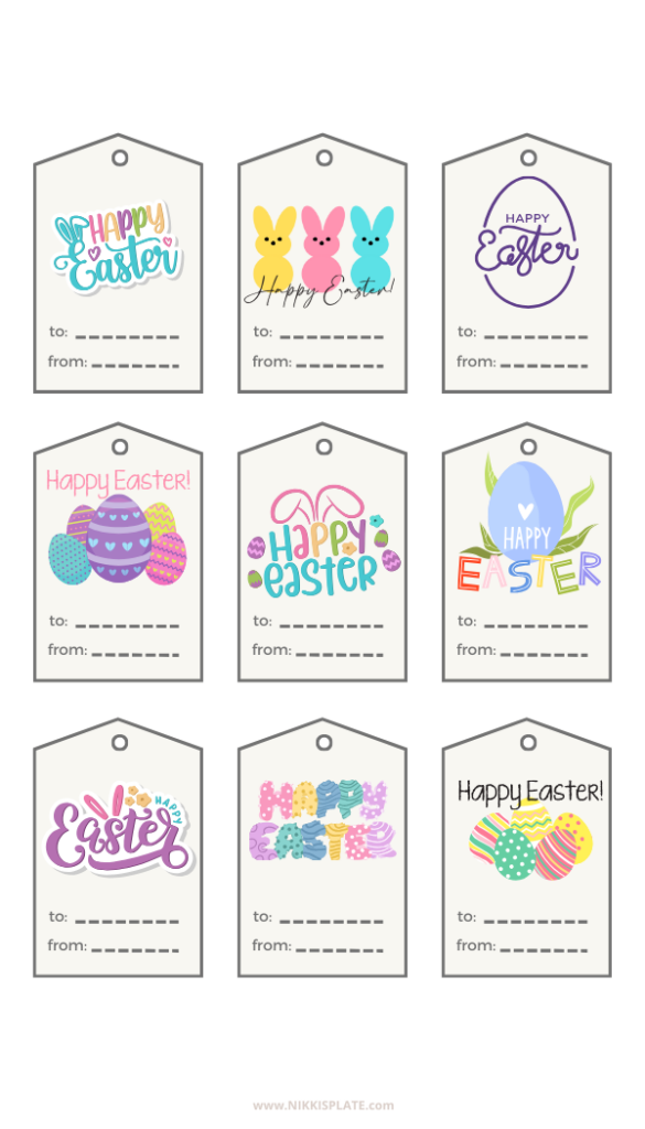 36 Free Printable Easter Gift Tags (Cute & Easy PDF Download)