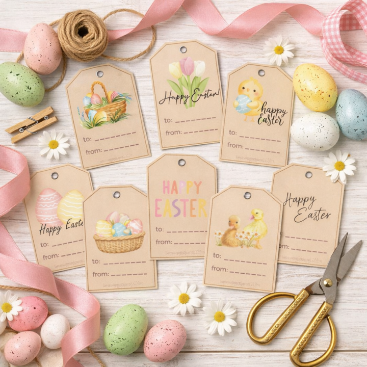 36 Free Printable Easter Gift Tags (Cute & Easy PDF Download)