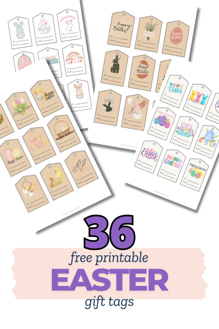 36 Free Printable Easter Gift Tags (Cute & Easy PDF Download)
