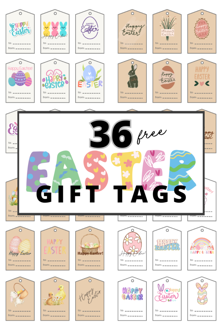 36 Free Printable Easter Gift Tags (Cute & Easy PDF Download)