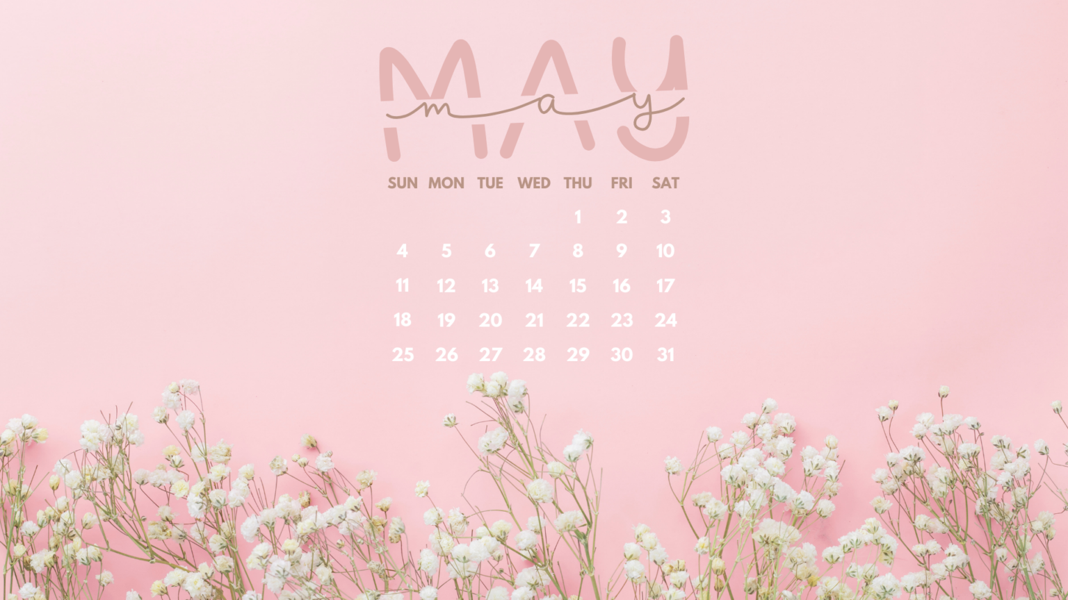 20 Free May 2025 Desktop Calendar Backgrounds (EASY DOWNLOAD)