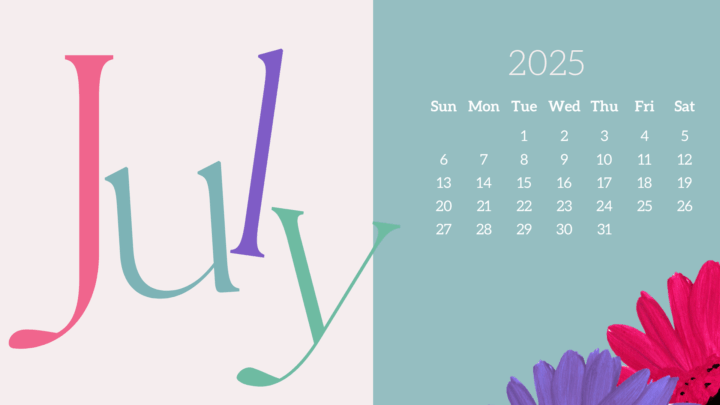 25 Free July 2025 Desktop Calendar Backgrounds (EASY DOWNLOAD)