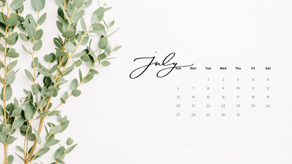 25 Free July 2025 Desktop Calendar Backgrounds (EASY DOWNLOAD)