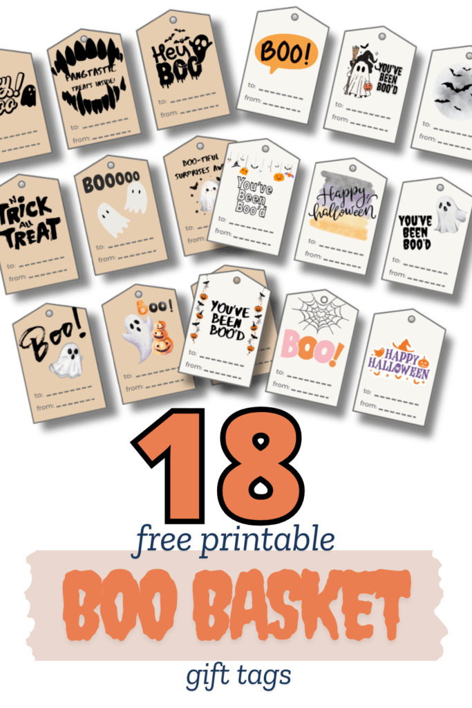 18 Free Printable Boo Basket Tags & Printable Gift Labels - NP