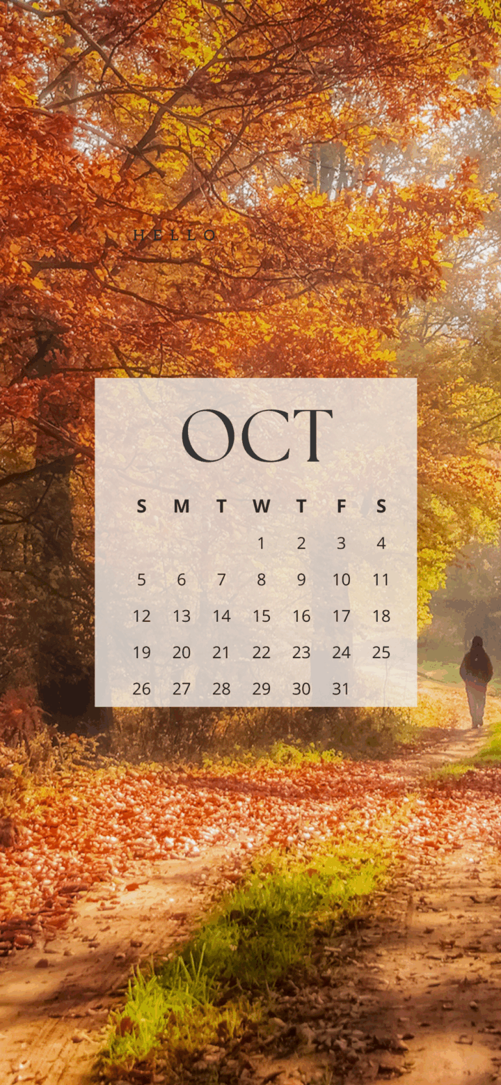 25 October 2025 iPhone Calendar Backgrounds (FREE EASY DOWNLOAD)