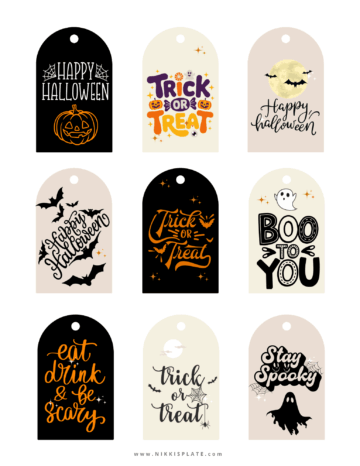 15 Free Halloween Printable Gift Tags (Cute & Spooky Designs for Treat ...