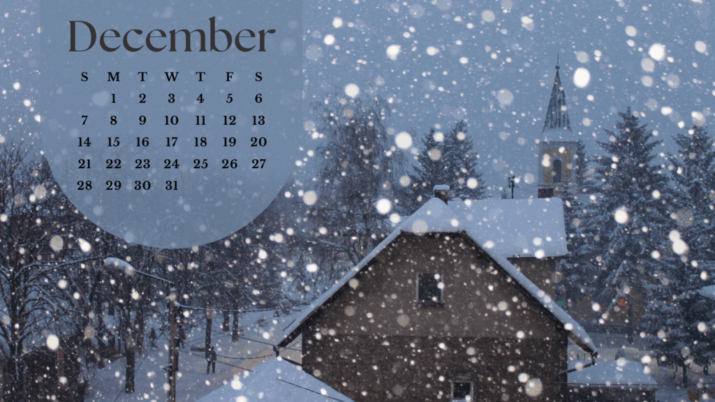 30 Free December 2025 Desktop Calendar Backgrounds (EASY DOWNLOAD)